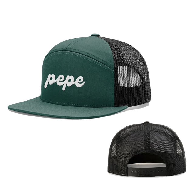 Pepe 7 Panel Hat | BustedTees.com