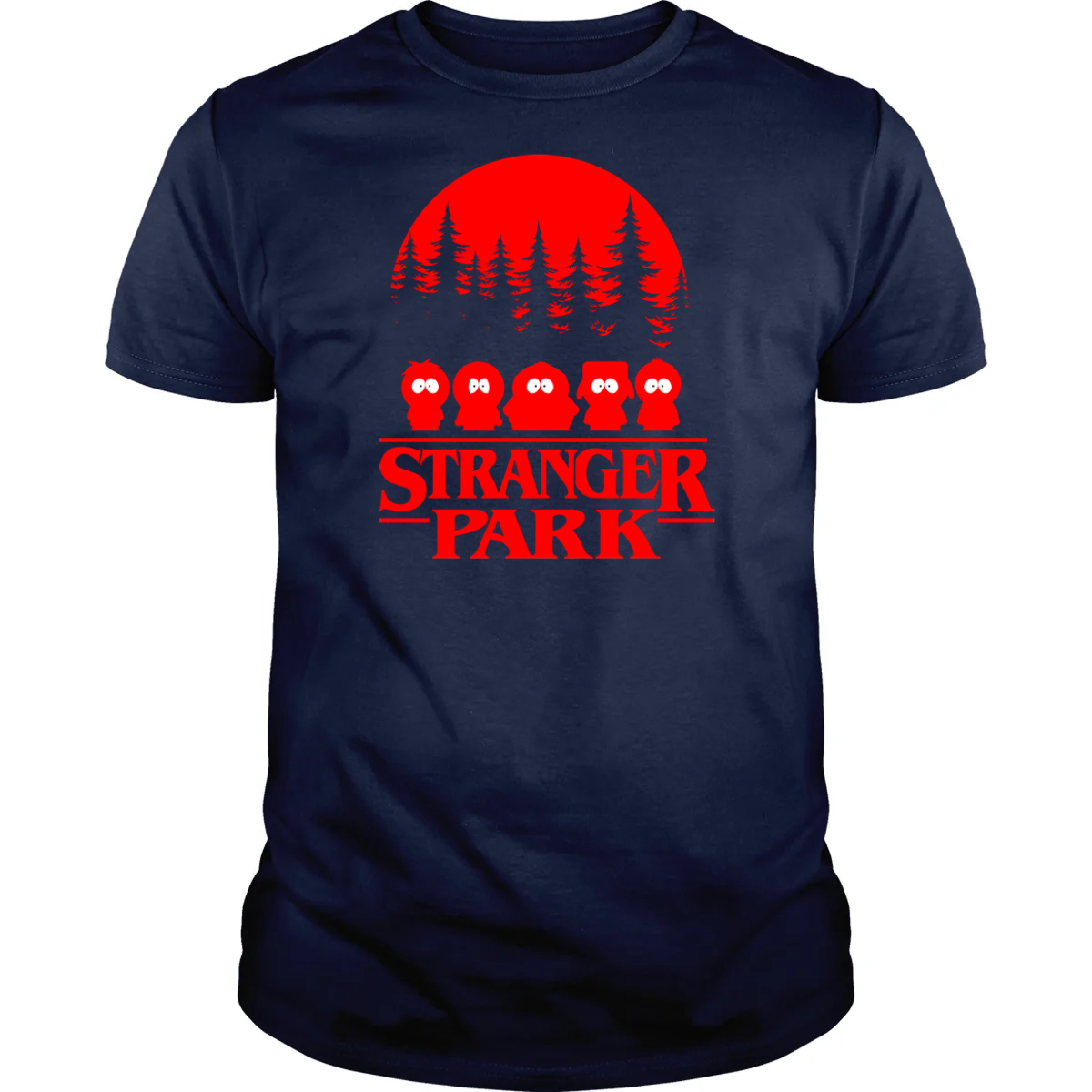 Stranger Park T-Shirt | Retro Mashup Graphic Tee – BustedTees.com