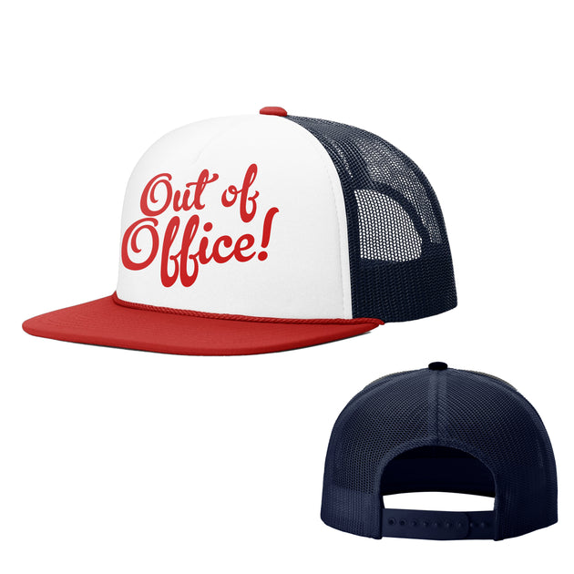 Out Of Office Foam Trucker Hat | BustedTees.com
