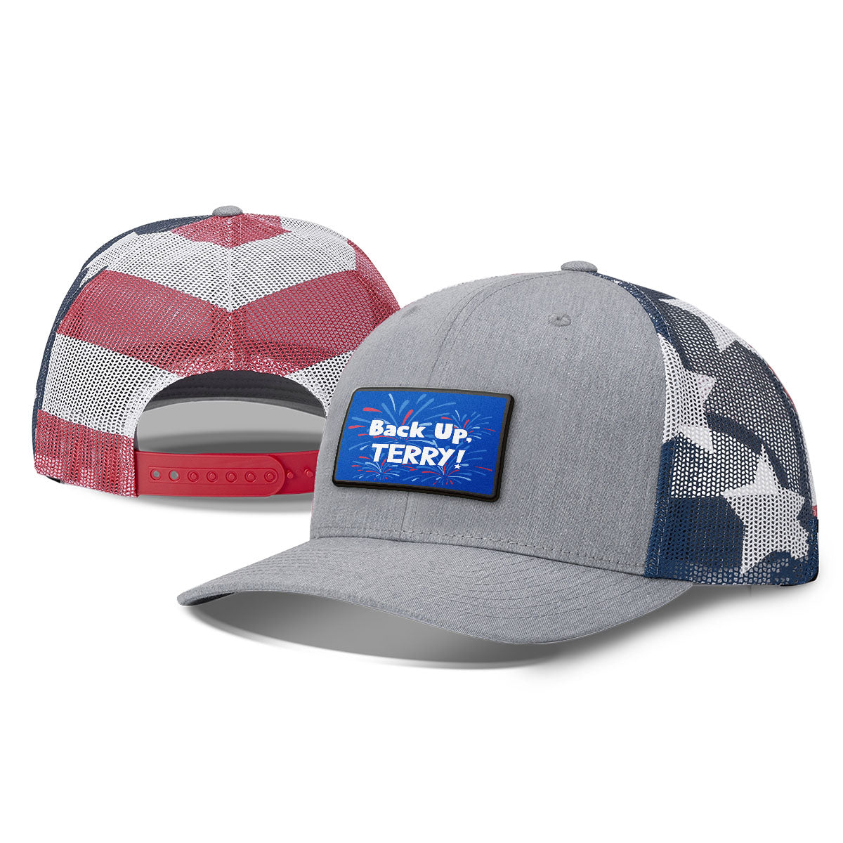 Back Up Terry! Patriotic Hats | BustedTees – BustedTees.com