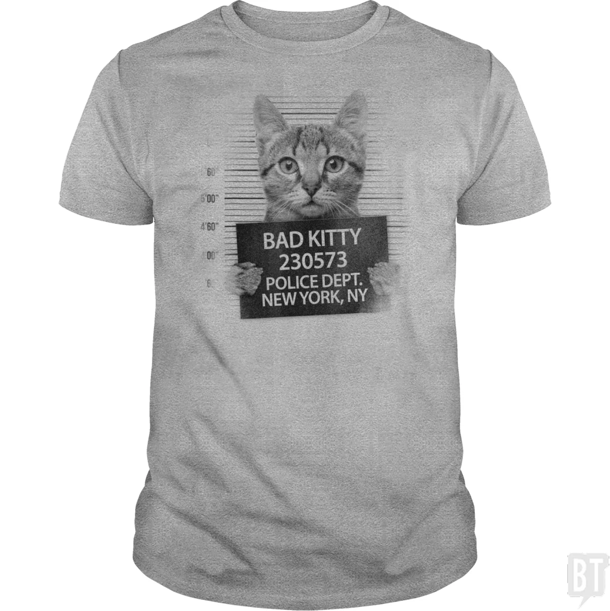 Funny Cute Bad Kitty Cat T-Shirt | Cute Funny Cat Tee – BustedTees.com
