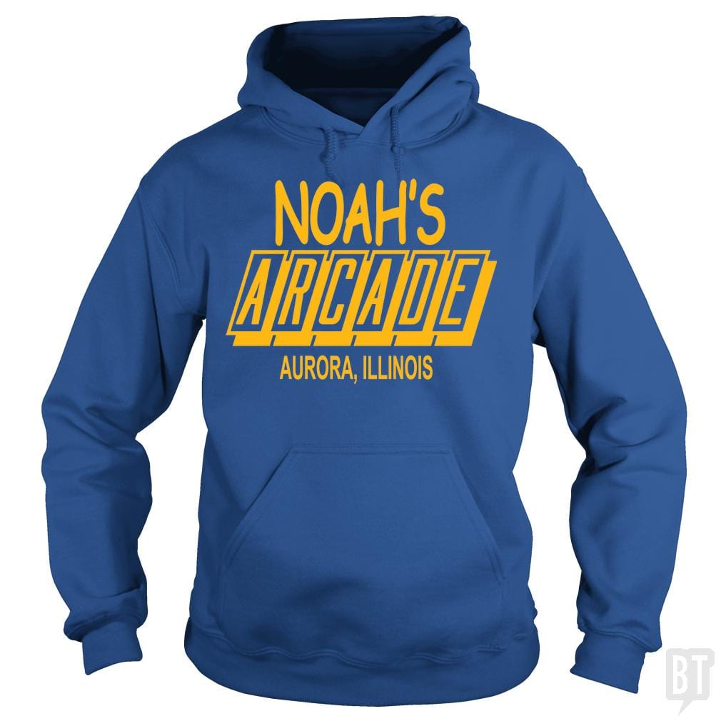 Noah's Arcade Hoodie | Retro Gaming Style & Cozy Comfort – BustedTees.com
