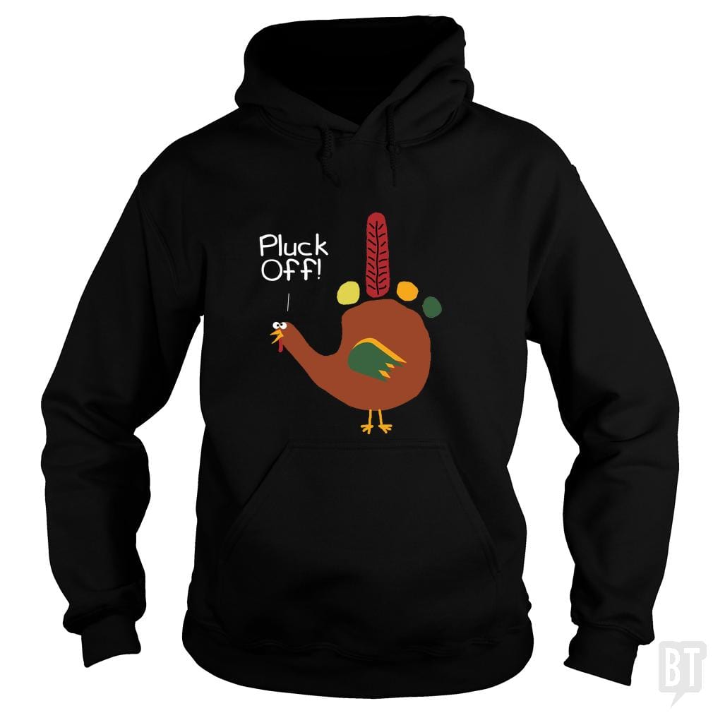 Pluck Off Hand Turkey Hoodie – Cozy, Funny & Festive – BustedTees.com