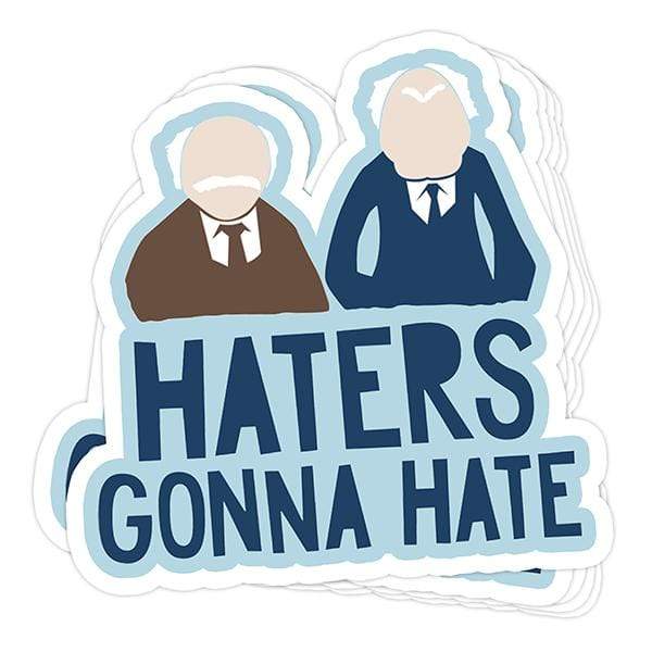 Haters Gonna Hate Vinyl Sticker | BustedTees.com